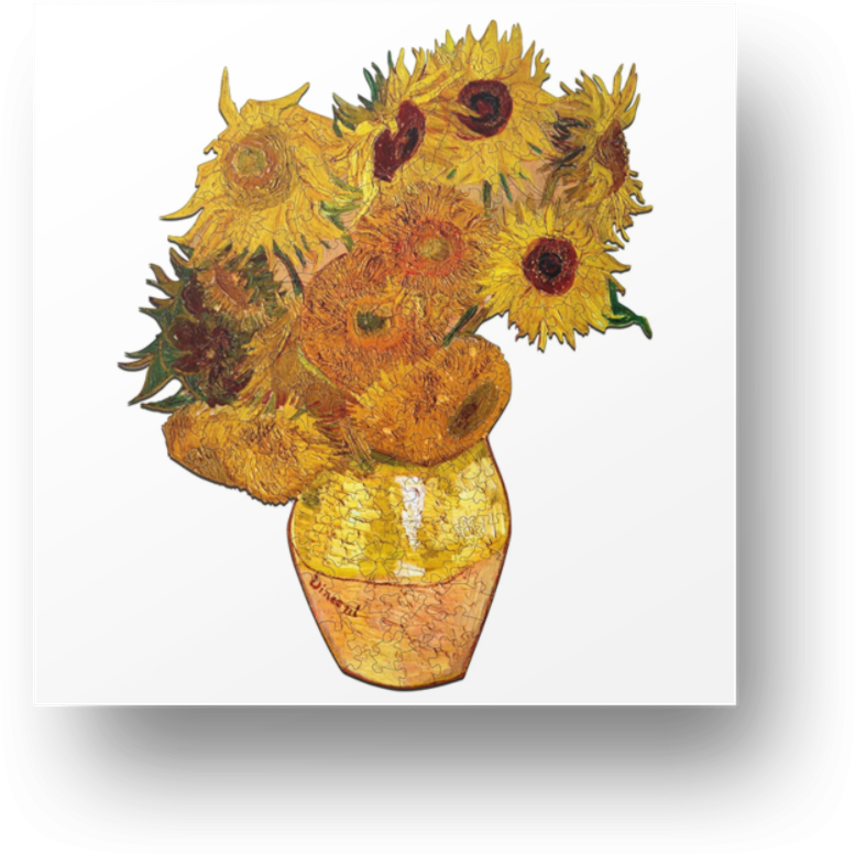 Van Gogh Sunflowers - Wooden Jigsaw Puzzle