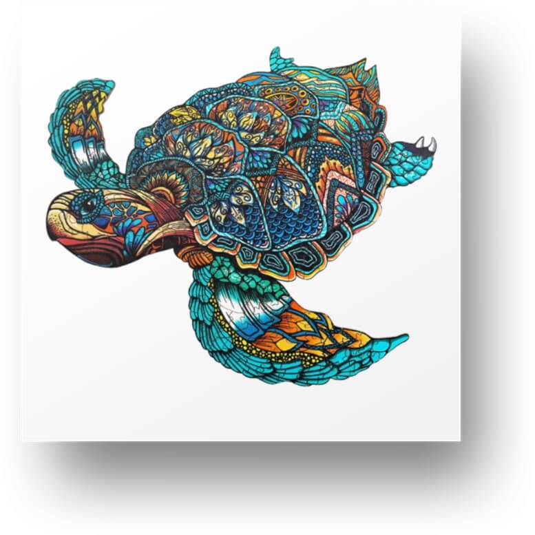 Sea Turtle - Wooden Jigsaw Puzzle