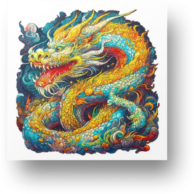 Chinese Dragon - Wooden Jigsaw Puzzle