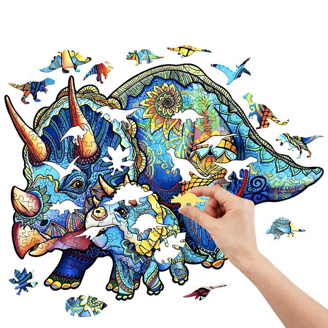 Triceratops - Wooden Jigsaw Puzzle