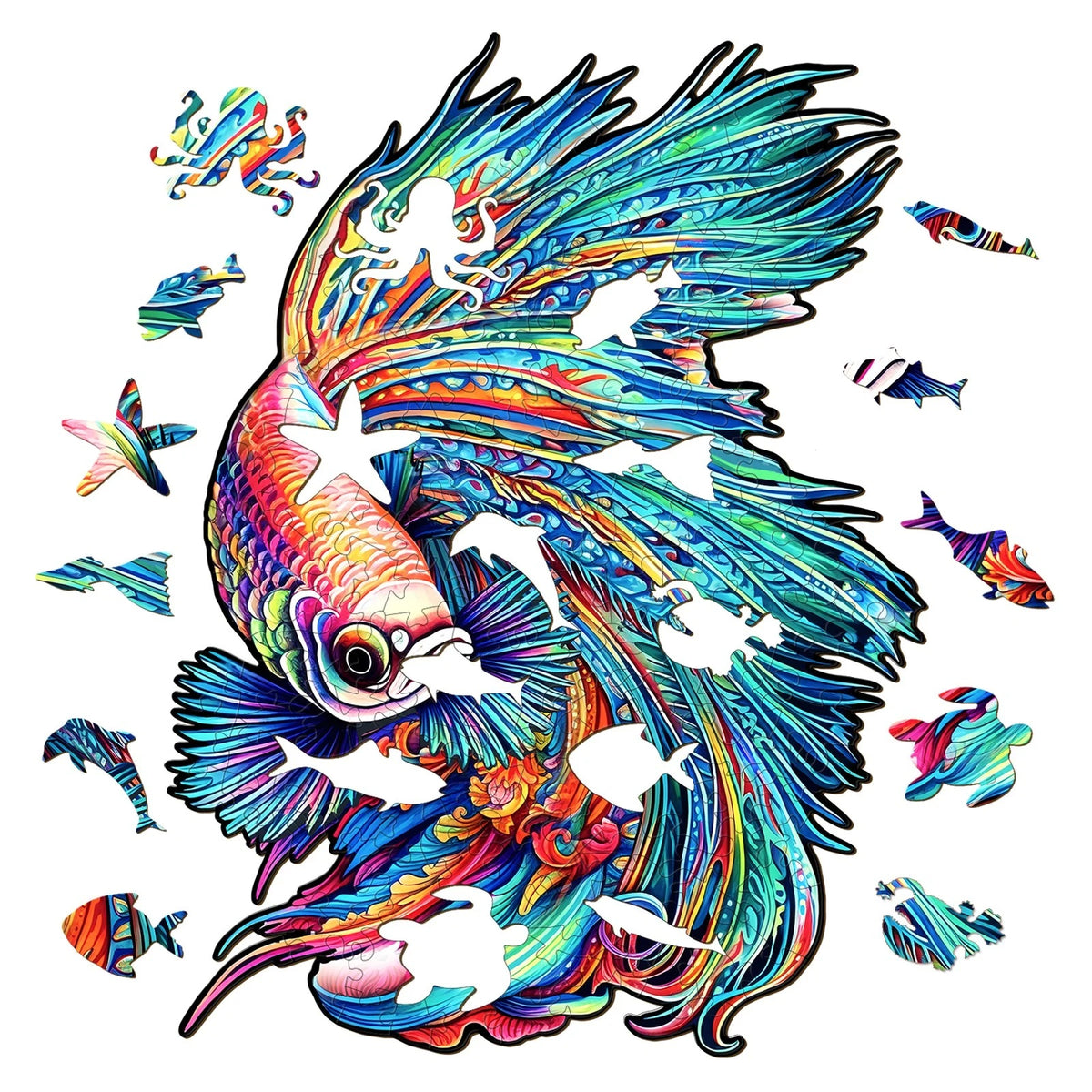 Charming Fish - Wooden Jigsaw Puzzle