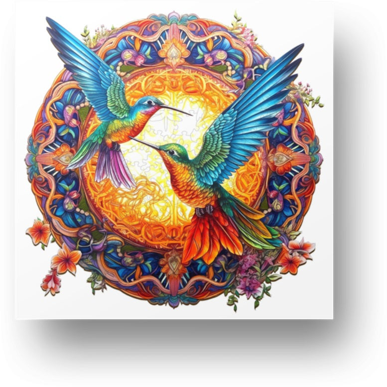 Hummingbirds - Wooden Jigsaw Puzzle
