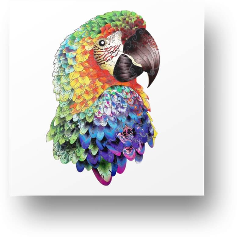 Colorful Parrot - Bird Wooden Jigsaw Puzzle