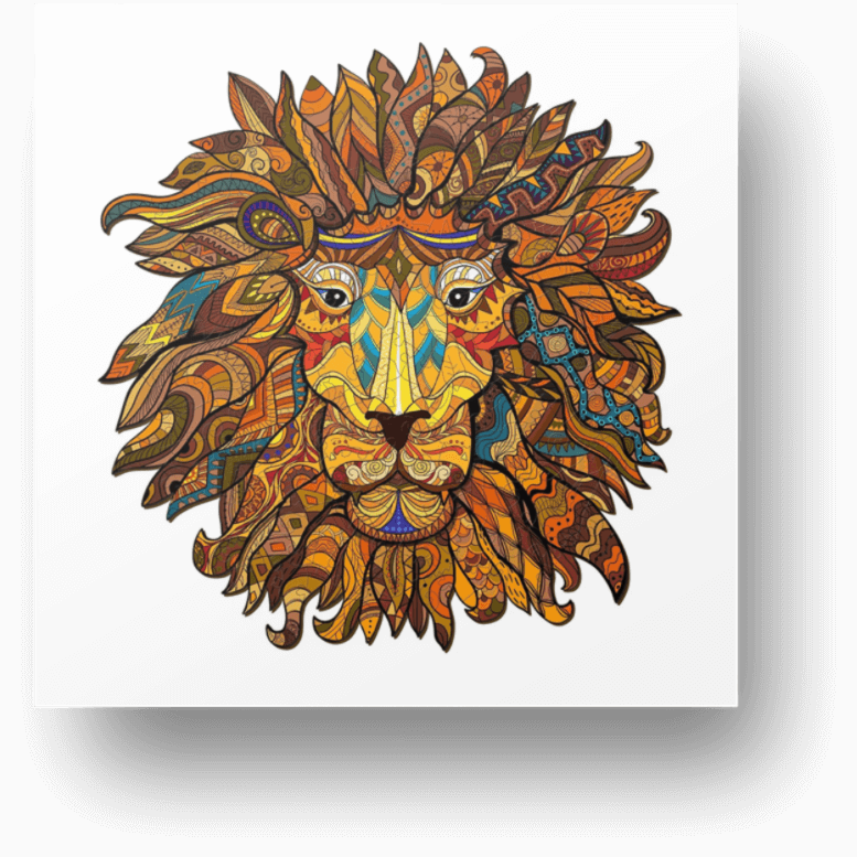 Mighty Lion - Animal Wooden Jigsaw Puzzle